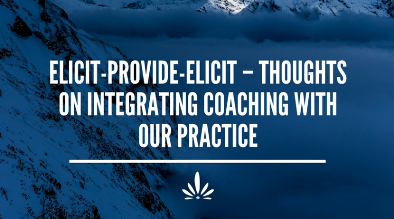 Elicit-Provide-Elicit – thoughts on integrating coaching with our ...